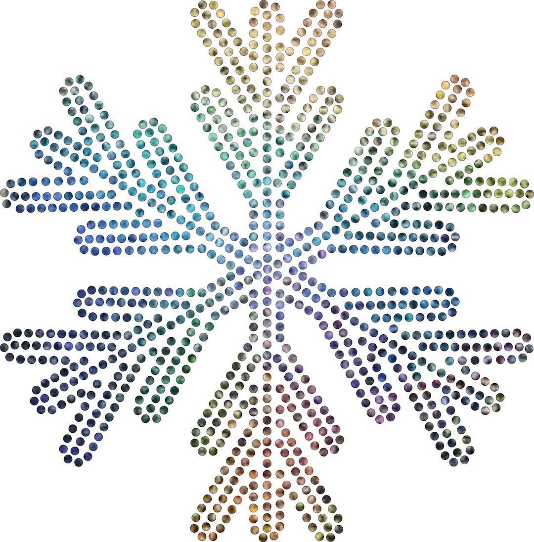 SVG Rhinestones Instant Download Large Snowflake Transfer Instant ...