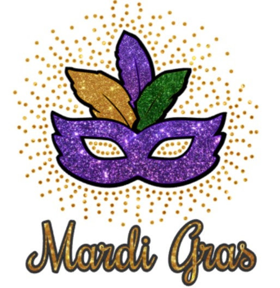 SVG Mardi Gras Mask Rhinestones Glitter Vinyl Scatter Pattern Transfer ...