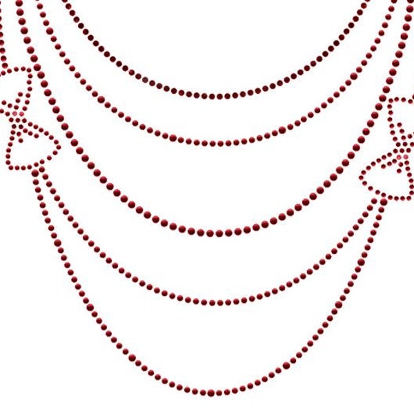 Rhinestone Necklace - Etsy