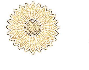 Rhinestone Sunflower - Etsy