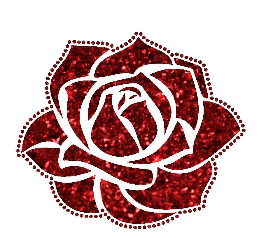 Rose Pattern Transter SVG Instant Download File Rhinetone - Etsy