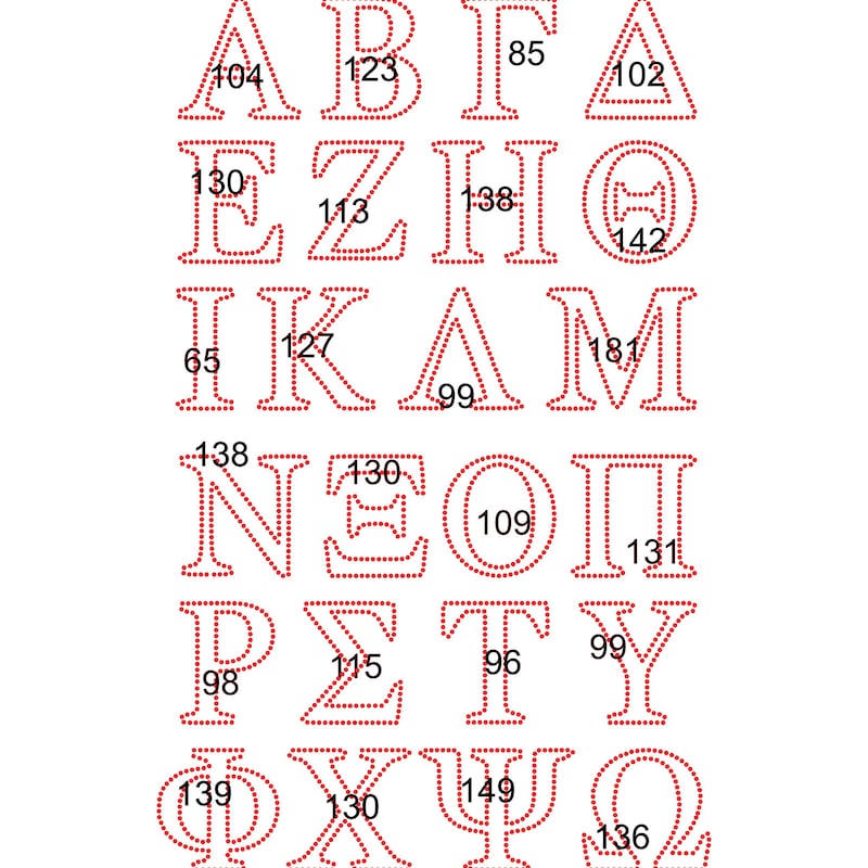 Greek Letters - Etsy