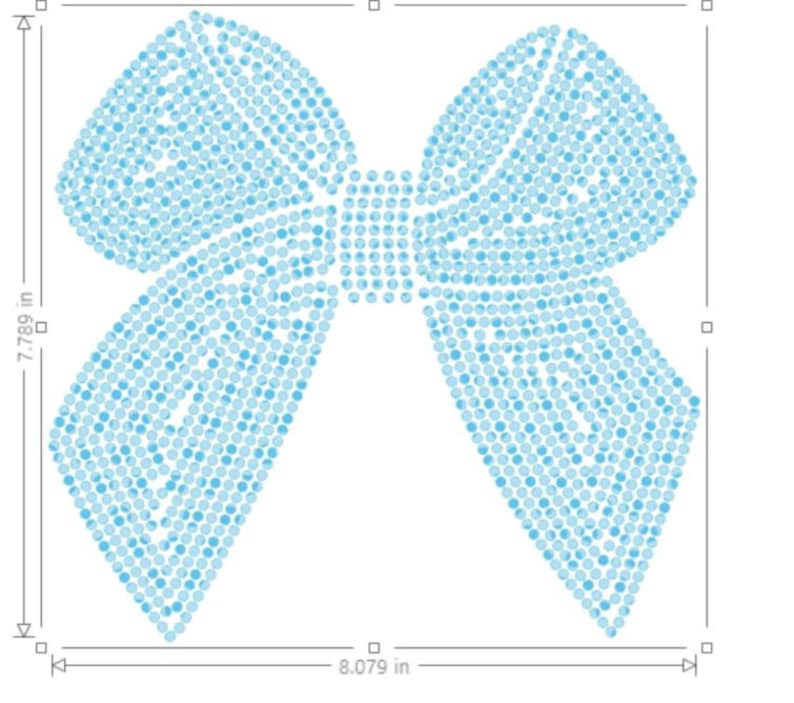 SVG Hotfix Rhinestones Bow Transfer Instant Download SVG File | Etsy