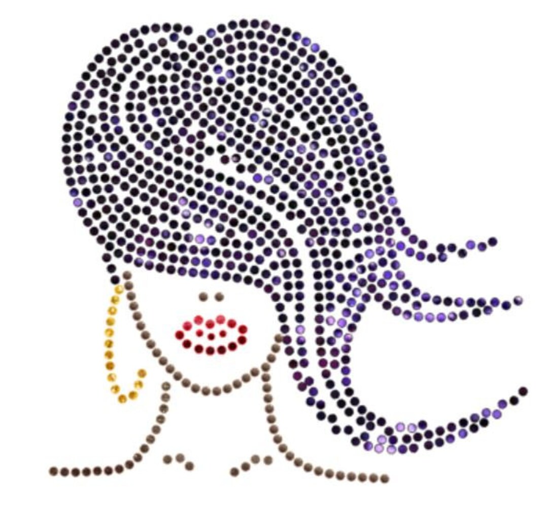 SVG Hotfix Rhinestones Girl Transfer Instant Download SVG File ...