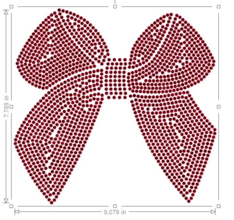 SVG Hotfix Rhinestones Bow Transfer Instant Download SVG File | Etsy