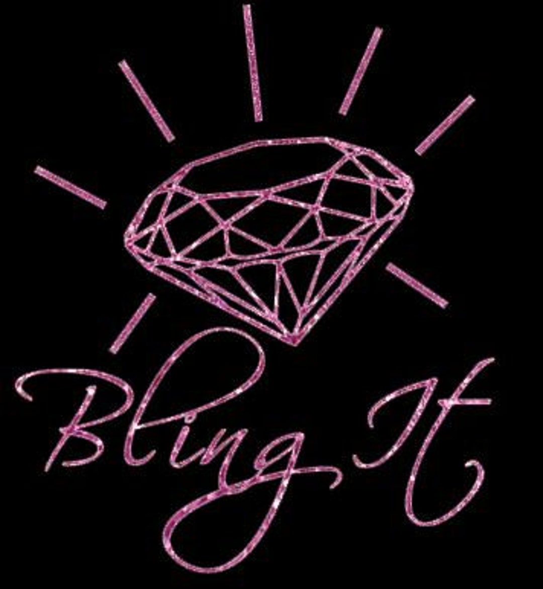 SVG Cut Ready HTV Instant Download File, Diamond Bling Vinyl Template ...