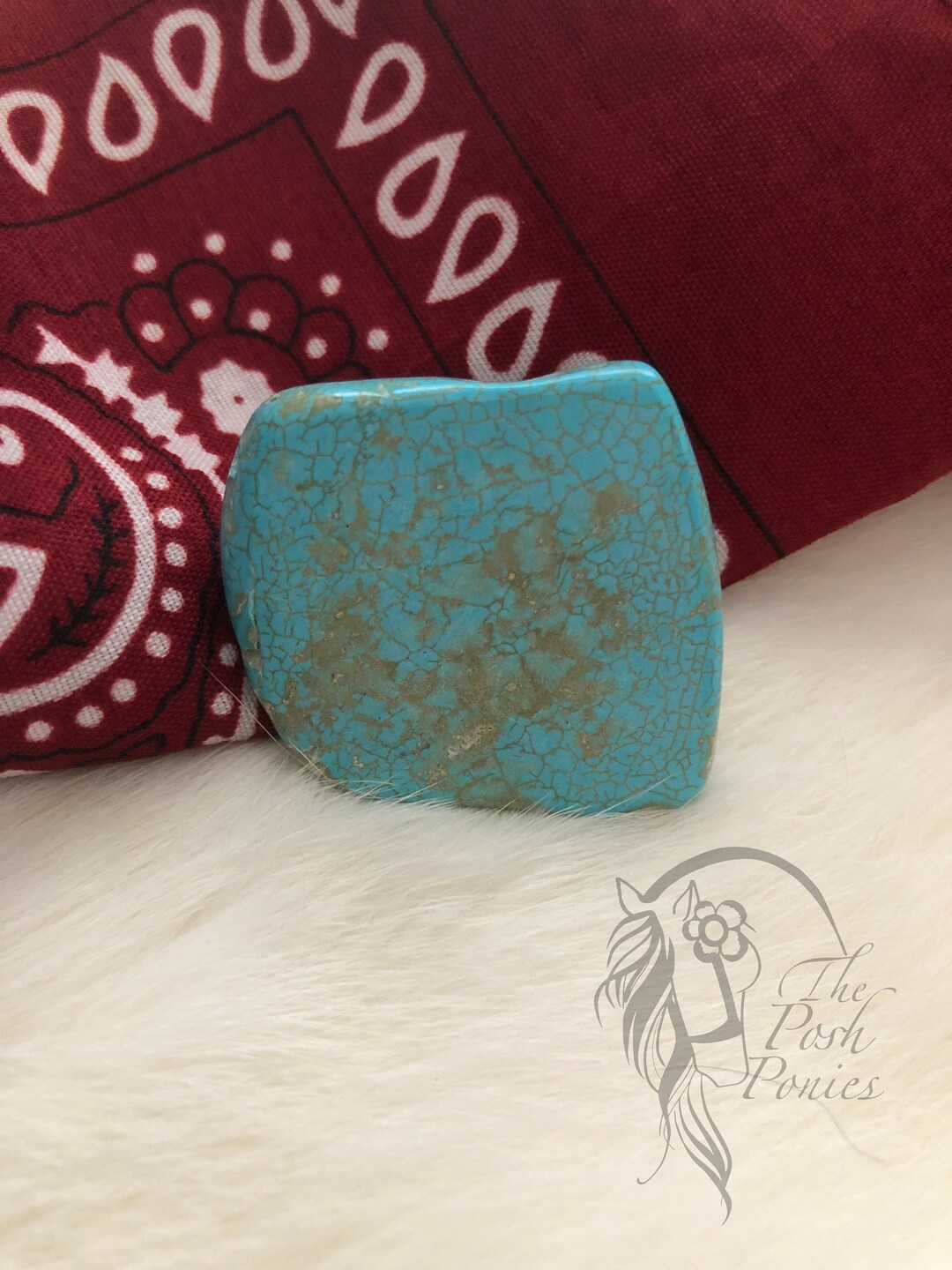 Turquoise Slab Wild Rag Ring - Etsy