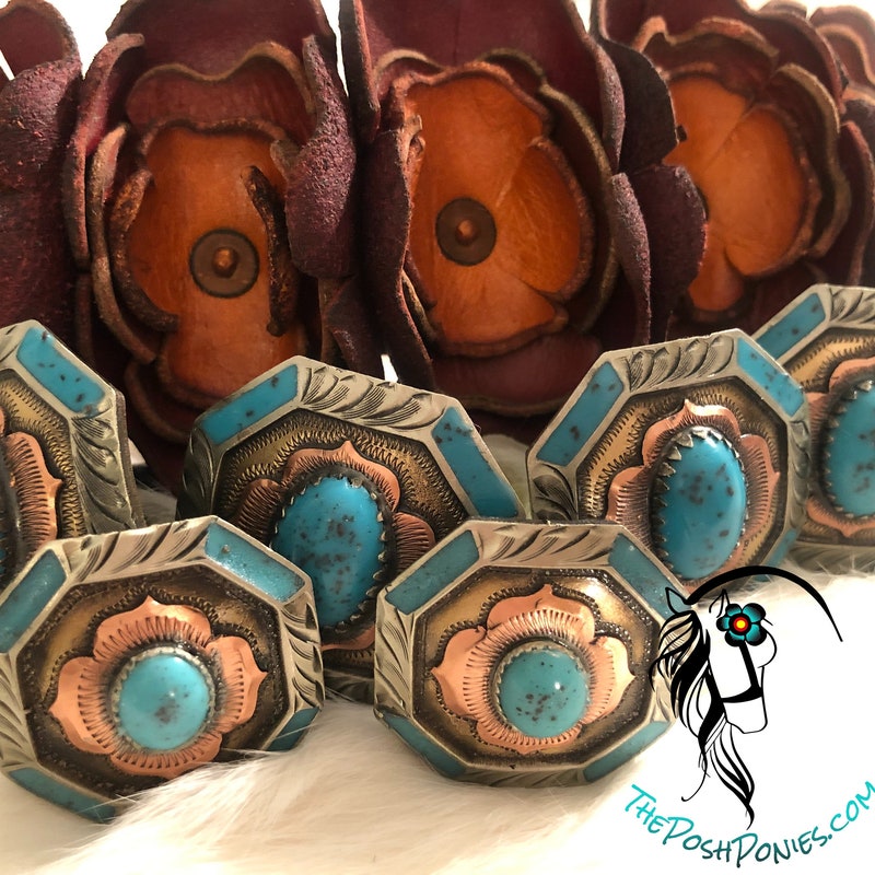Saddle Conchos - Etsy