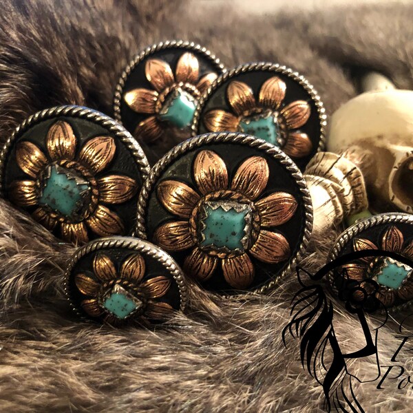 Saddle Conchos - Etsy
