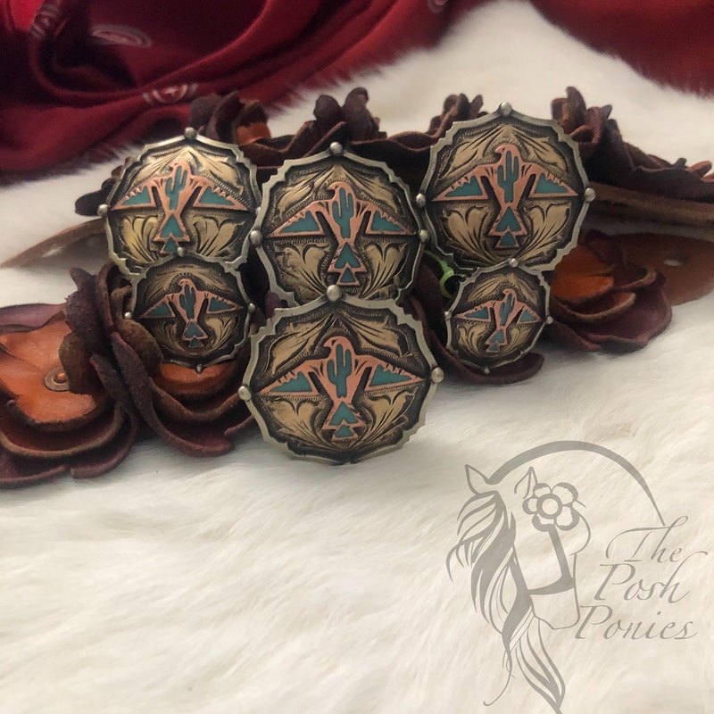 Saddle Conchos - Etsy