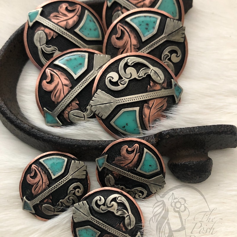 Round Conchos - Etsy