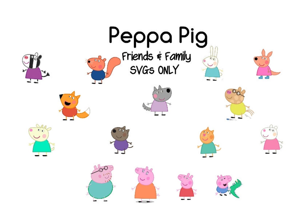 Peppa Pig Svgs - Etsy