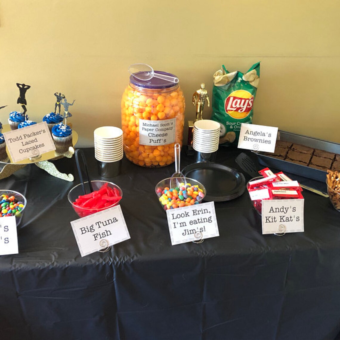 The Office Place Cards Printables the Office Theme Office | Etsy