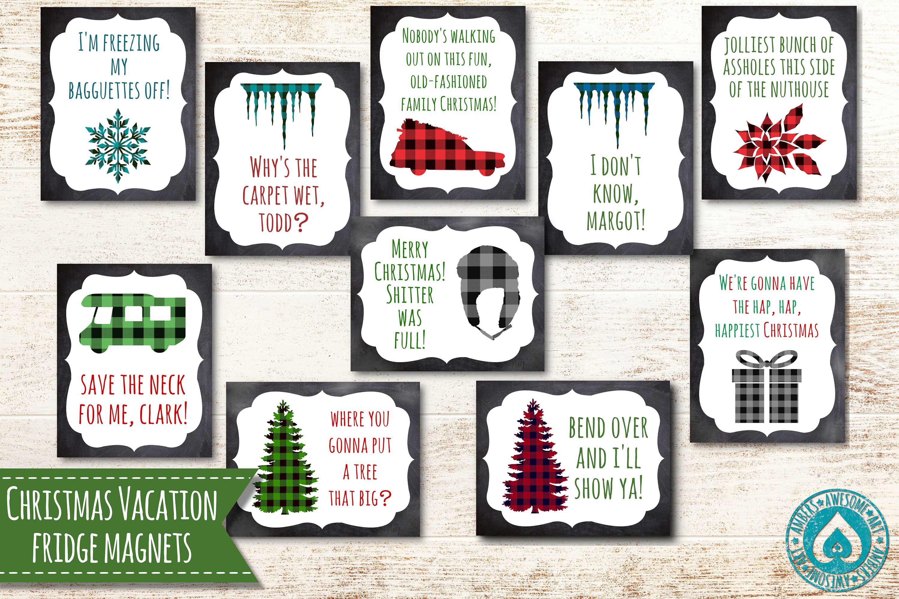 Christmas Vacation Magnets Christmas Vacation Gift Men's - Etsy