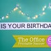 The Office Birthday Banner Printable, the Office Theme, Office Birthday ...