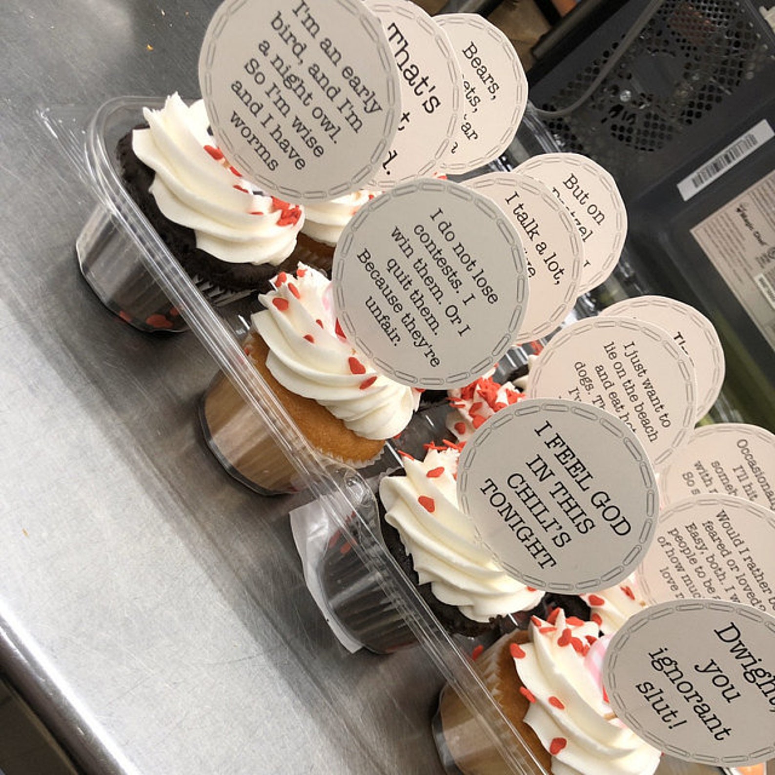 The Office cupcake toppers The Office theme Office birthday | Etsy