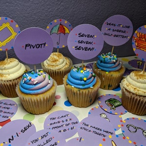 Friends Inspired Cupcake Toppers, Friends Theme, Friends Birthday ...