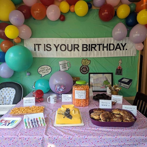 Office themed birthday party store