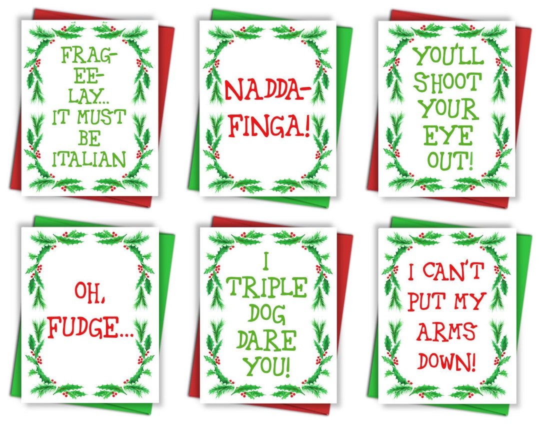 Christmas Story Cards, Funny Christmas Cards, Christmas Story Movie, A ...