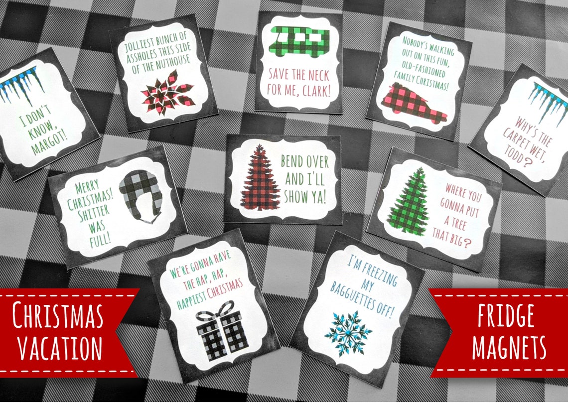 Christmas Vacation Magnets Christmas Vacation Gift Men's - Etsy