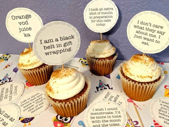 The Office Cupcake Toppers the Office Theme Office Birthday | Etsy