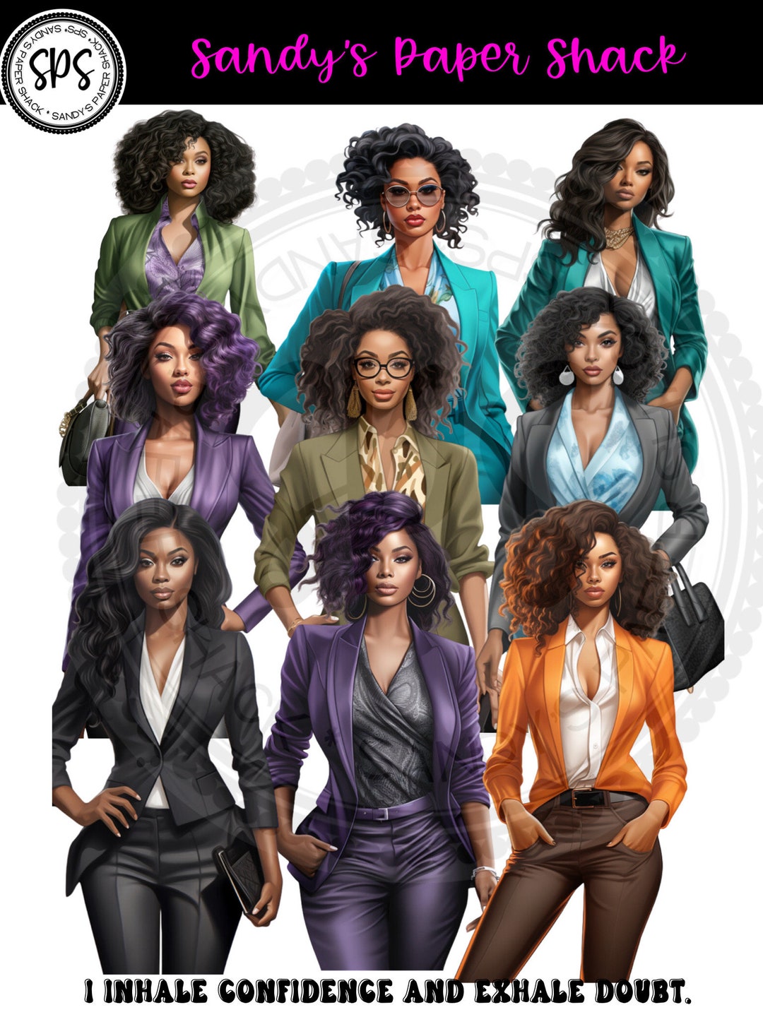 Fashion Glamorous Stickers, Black Girl Rock Stickers - Etsy