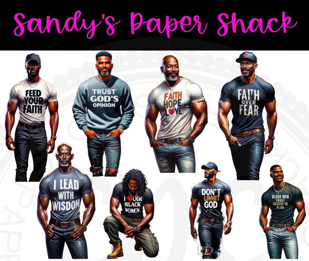 Men of Faith and Black Motivational Men Stickers - Etsy