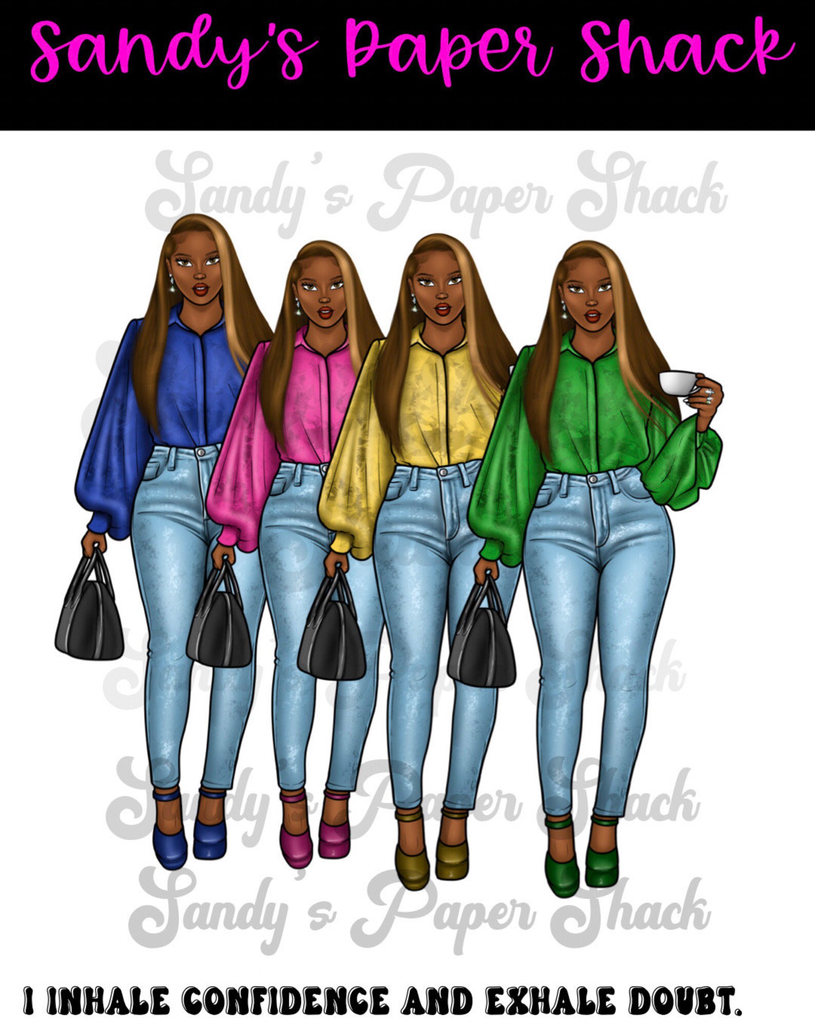 Sundai Sassy Divas Stickers Etsy