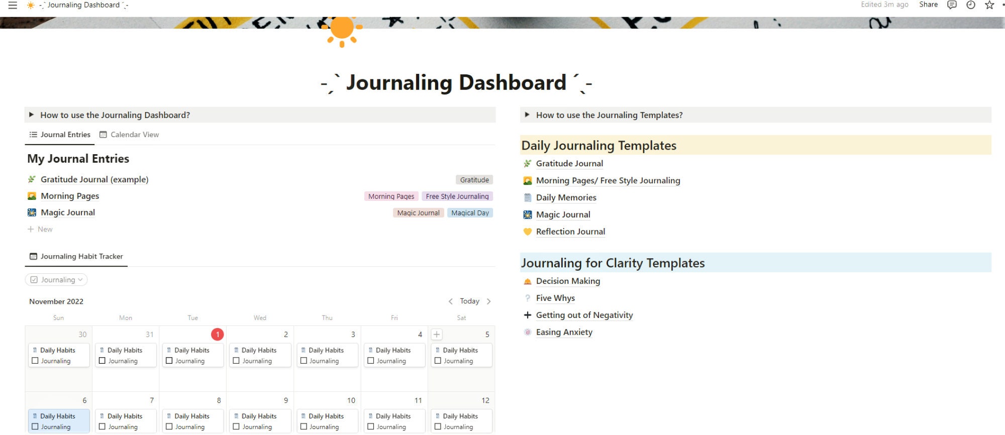 Notion Template | Notion Journal | Digital Journal | Gratitude Journal ...