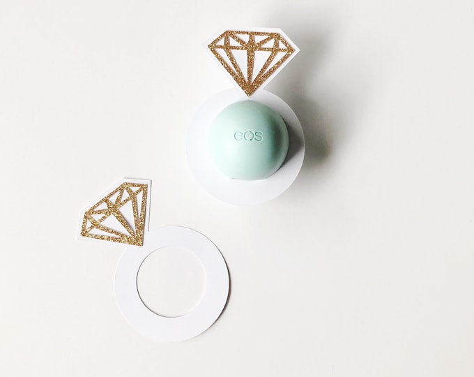 EOS Lip Balm Holder Diamond Ring Bridesmaid Gift - Etsy