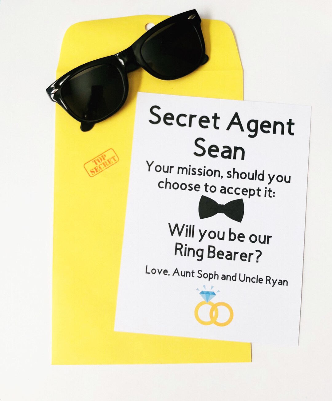 Ring Bearer Secret Agent Proposal - Etsy