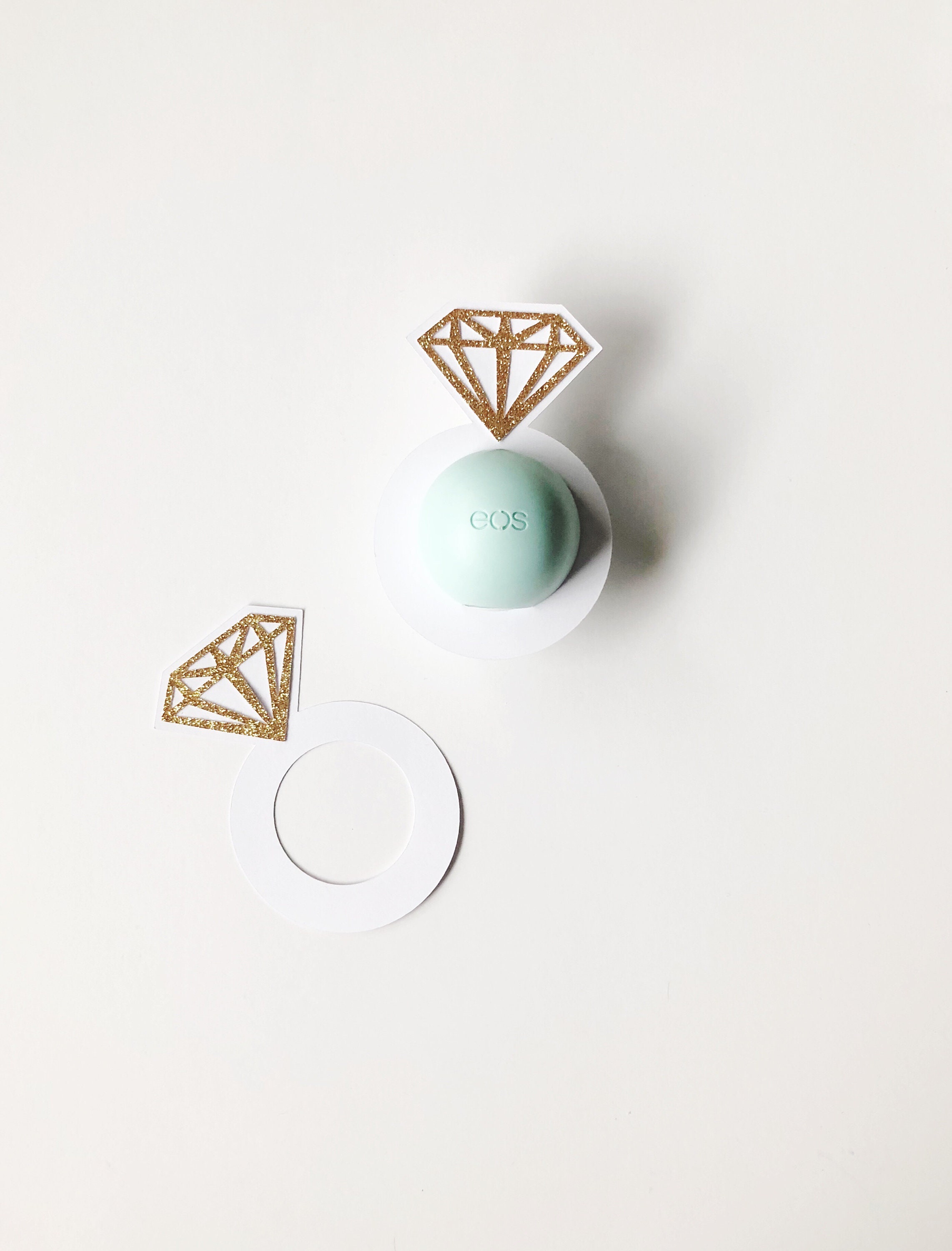EOS Lip Balm Holder - Diamond Ring - Bridesmaid Gift - Etsy