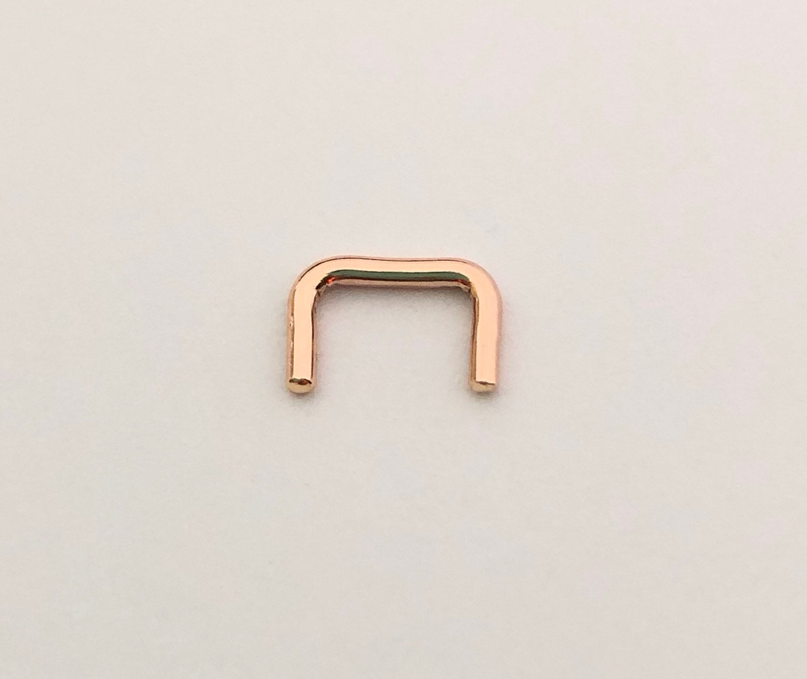 16ga Gold Septum Retainer Hide Septum Septum Bar - Etsy