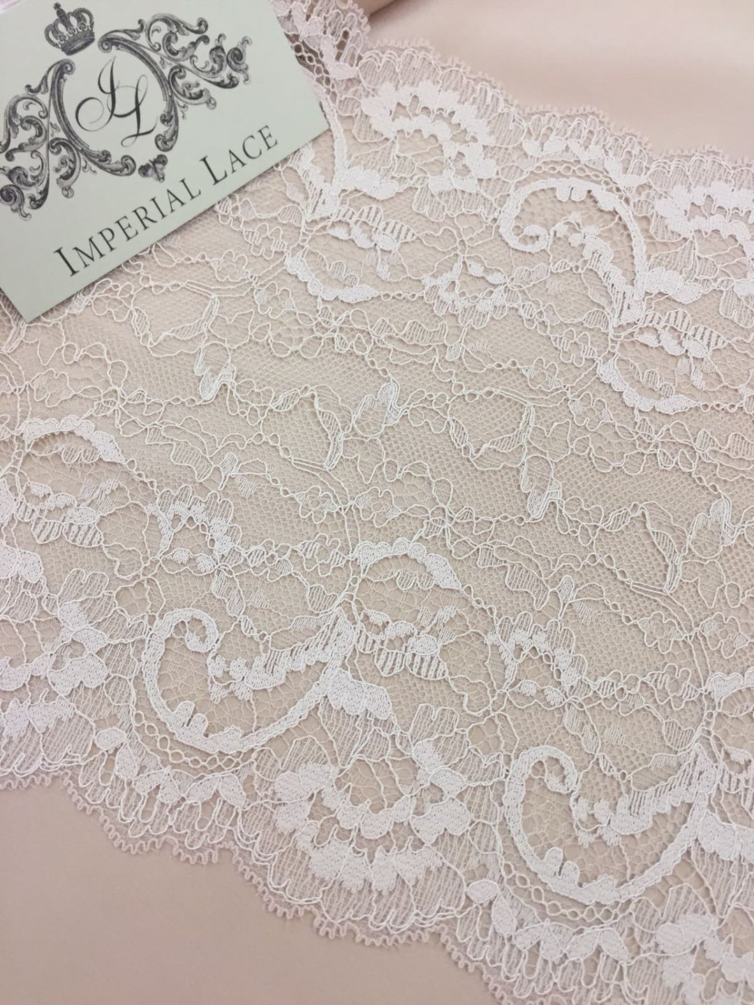 Light Purple Lace Trimming Purple Color Chantilly Lace French Lace ...