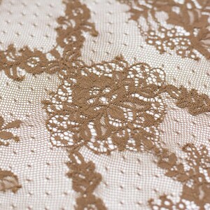 Brown Lace Fabric, Lace Fabric, Boho Lace Fabric, Chantilly Lace Fabric ...