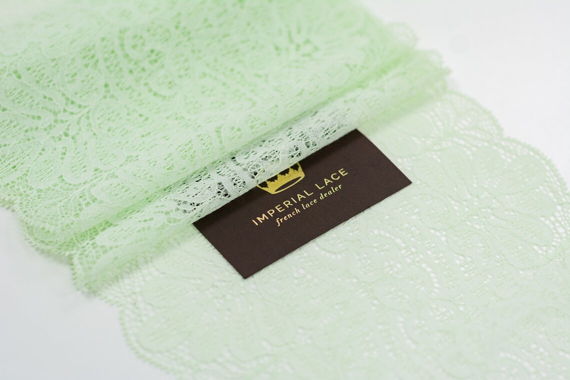 Green Lace Trim, Green Lace Fabric, French Lace Trim, Alencon Lace Trim ...