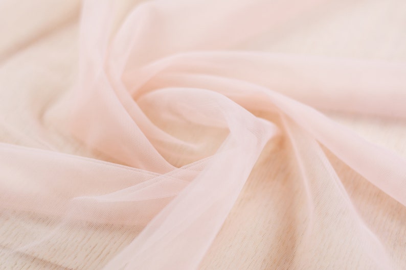 Powder Color Tulle Fabric, Lingerie Powder Net, Powder Color Fabric ...