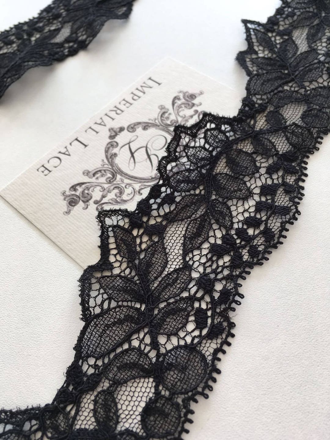 Black Lace Trim, Solstiss Lace Trim, Viscose Lace Trim, Bridal Lace ...