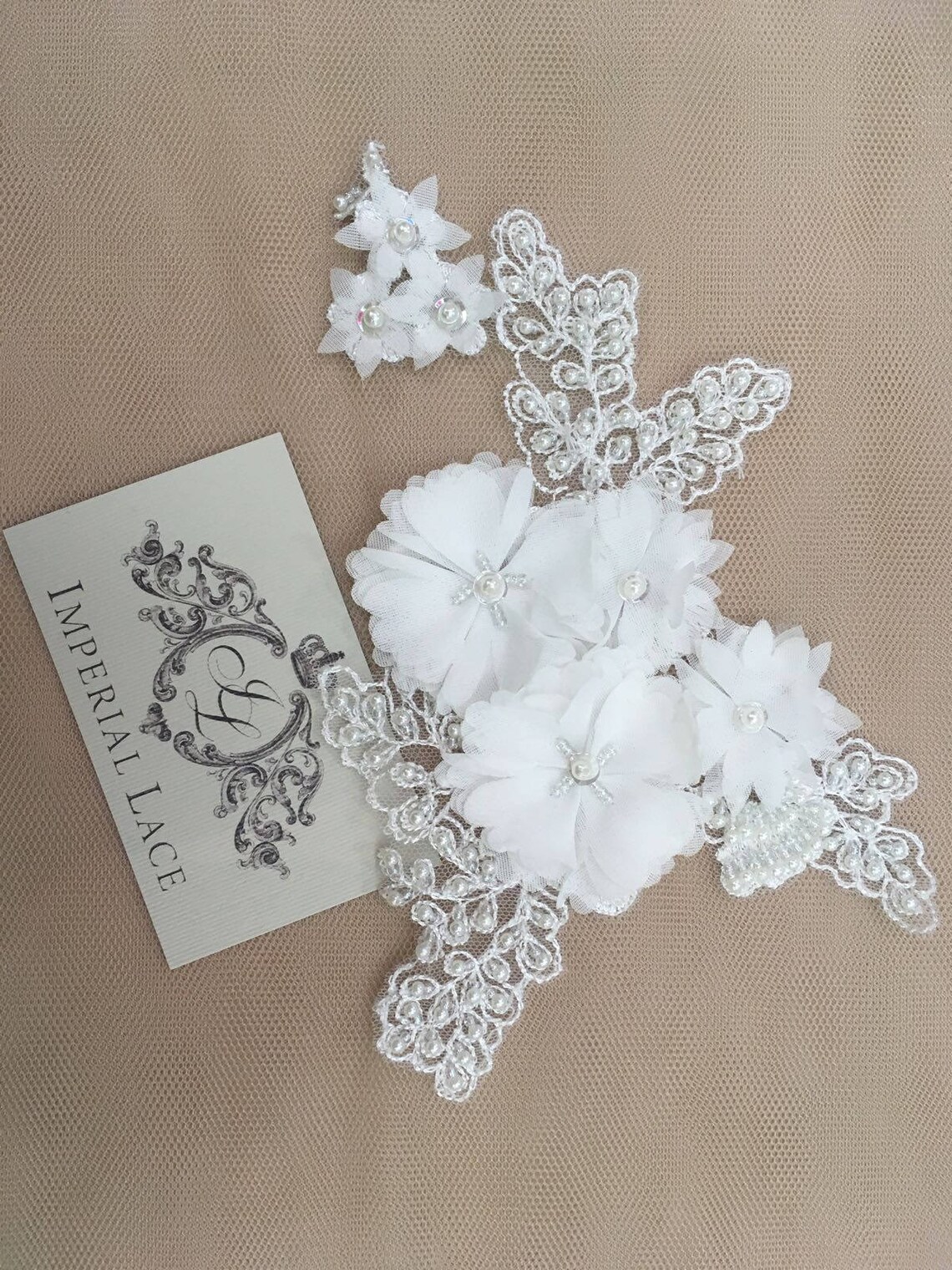 White Lace Applique Lace Motif Lace Applique Bridal Lace - Etsy