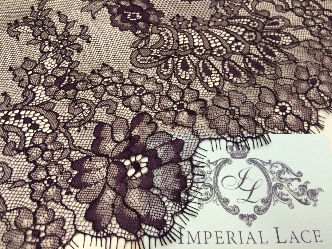 Reddish Brown Lace Fabric, French Lace, Wedding Lace, Bridal Lace ...