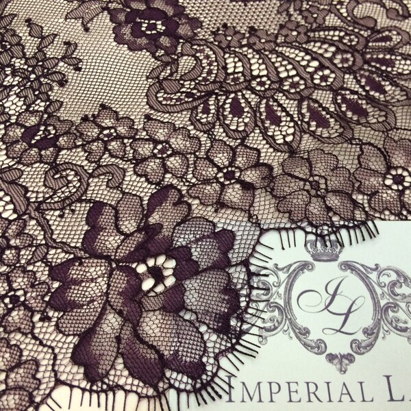 Purple Lace Fabric - Etsy