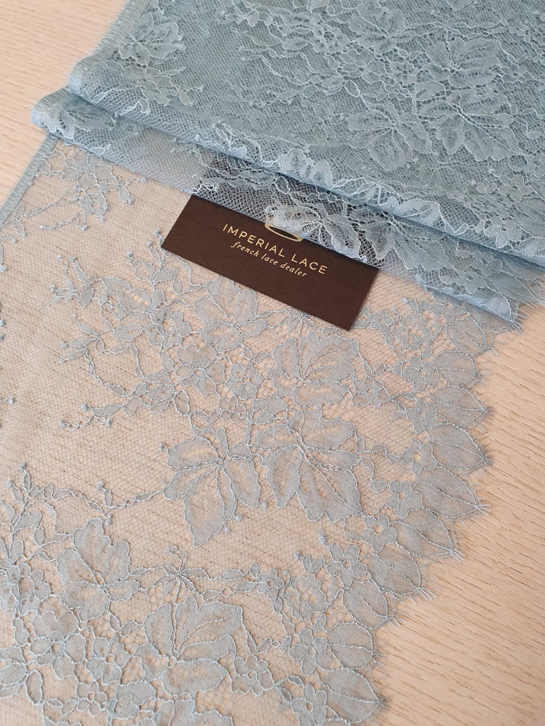 Blue Lace Trim, French Lace, Chantilly Lace, Bridal Gown Lace, Wedding ...