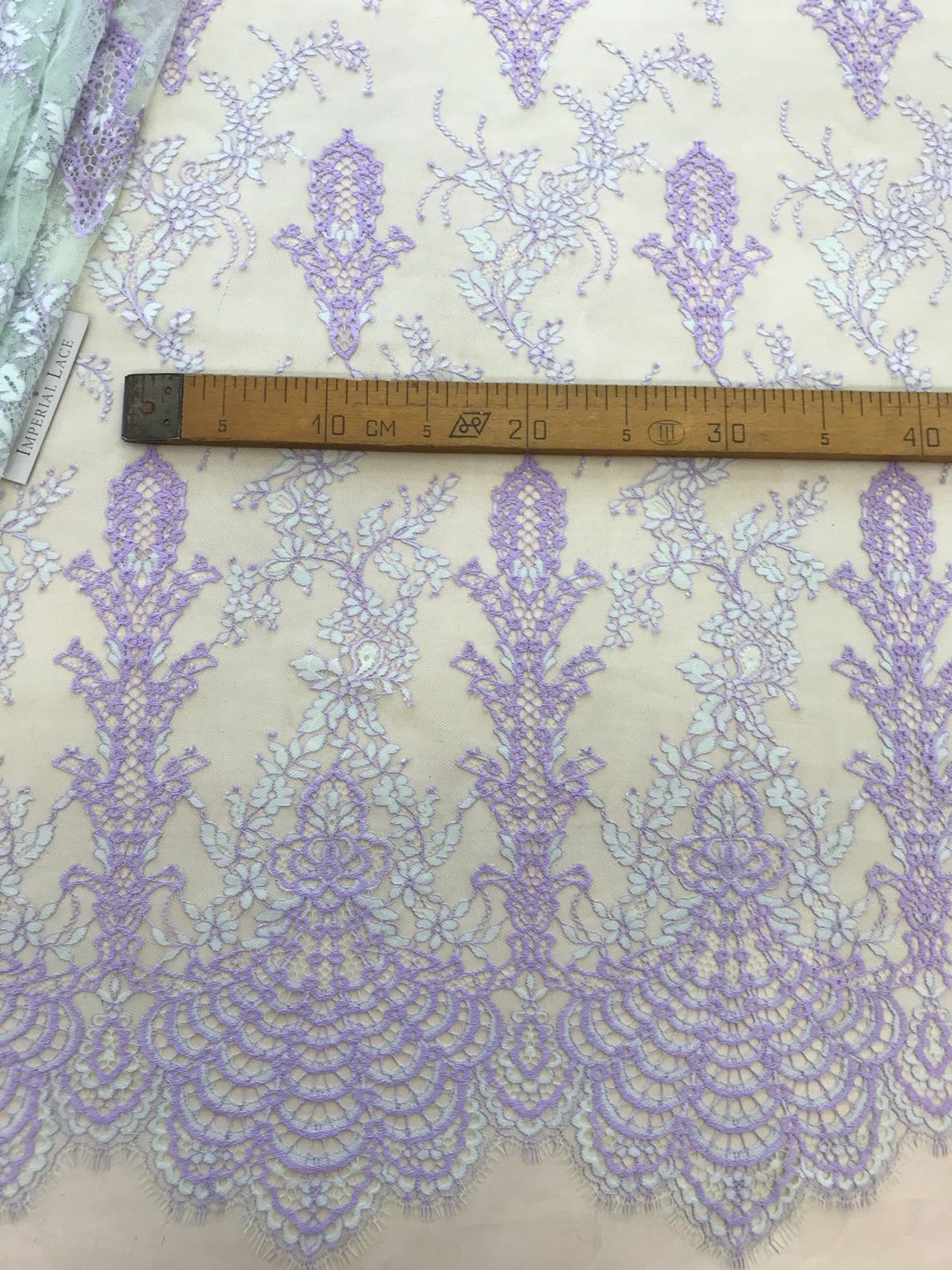 Light Green Lace Fabric Embroidered Lace French Lace Bridal - Etsy