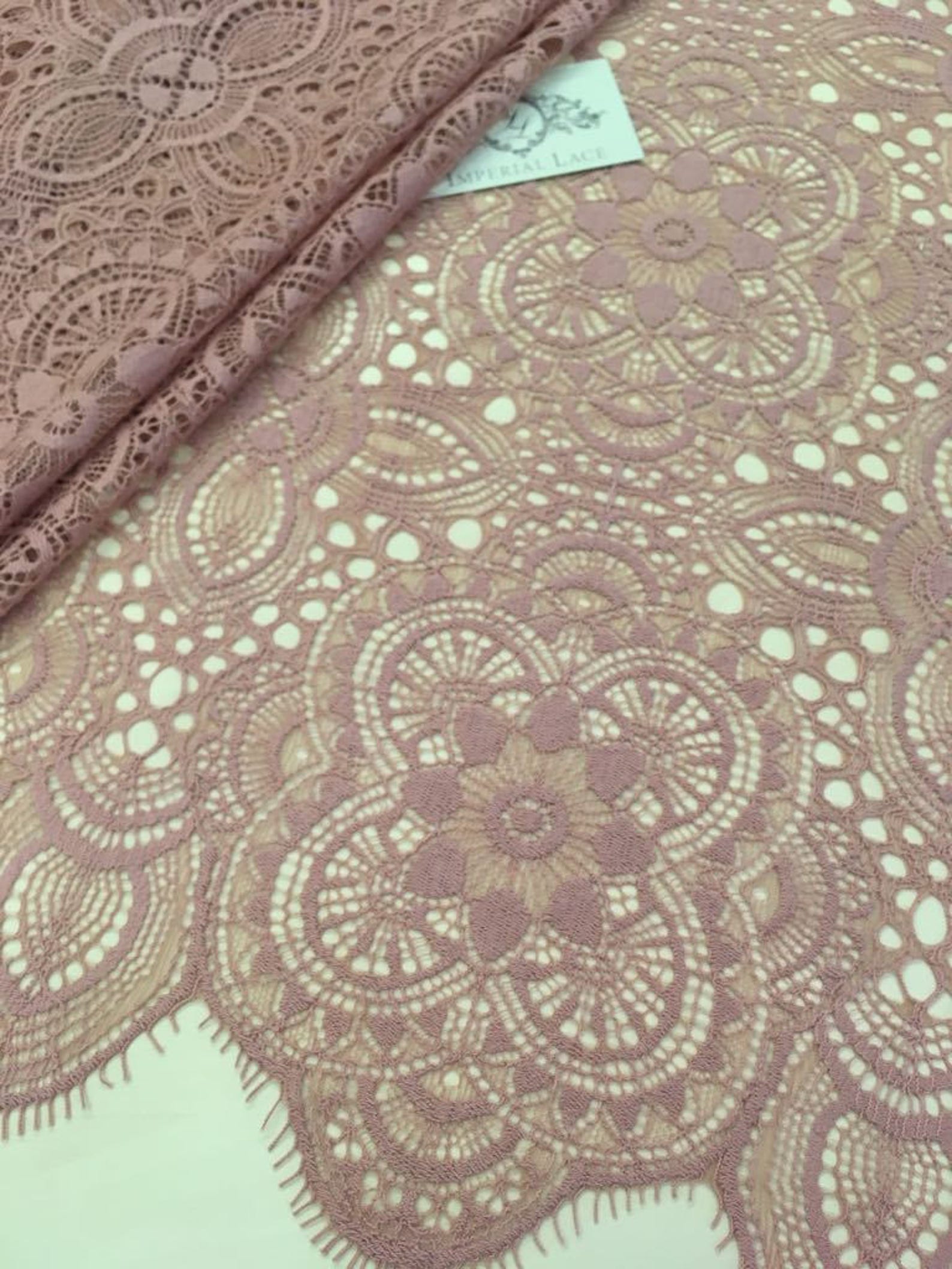 Old Rose Lace Fabric Geometric Guipure Lace Crochet Lace - Etsy