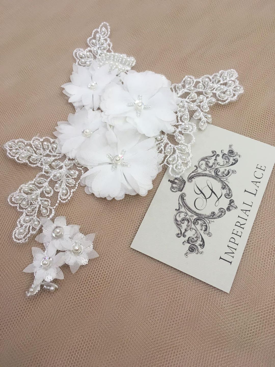 White Lace Applique, Lace Motif, Lace Applique, Bridal Lace Fabric ...