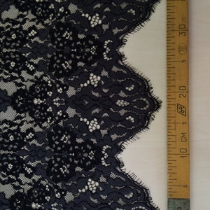 Dark Gray Lace Fabric, French Lace, Embroidered Lace, Wedding Lace ...