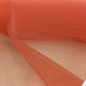 Orange Tulle Fabric, Orange Soft Tulle Fabric Sell by the Meter ...