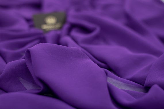 Lilac chiffon material store