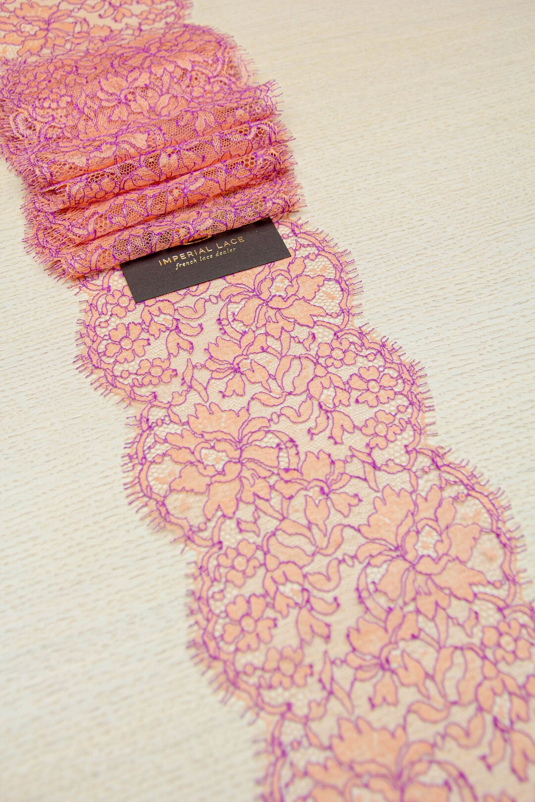 Orange Chantilly Lace Trim, Jean Bracq Lace, French Lace Trim, Bridal ...