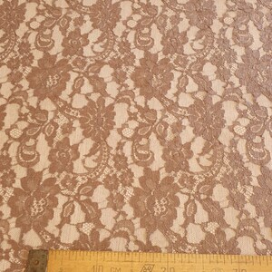 Brown Lace Fabric, Embroidered Lace, French Lace, Wedding Lace, Bridal ...